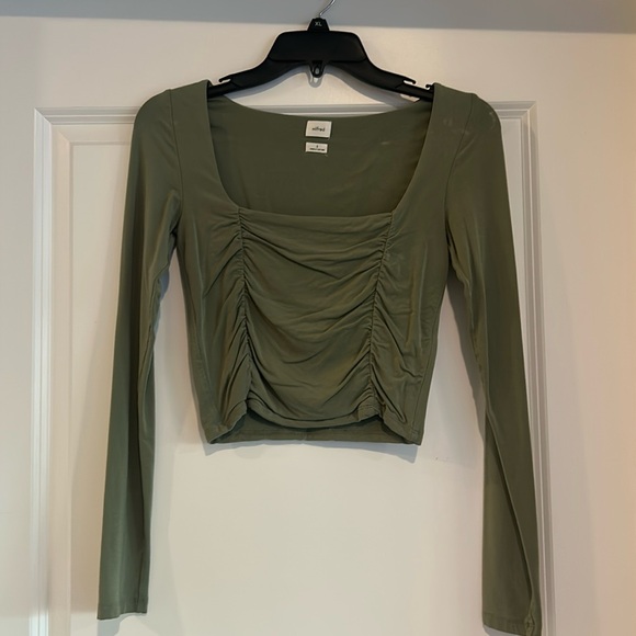 Aritzia | Tops | Aritzia Wilfred Lydia Cropped Long Sleeve | Poshmark